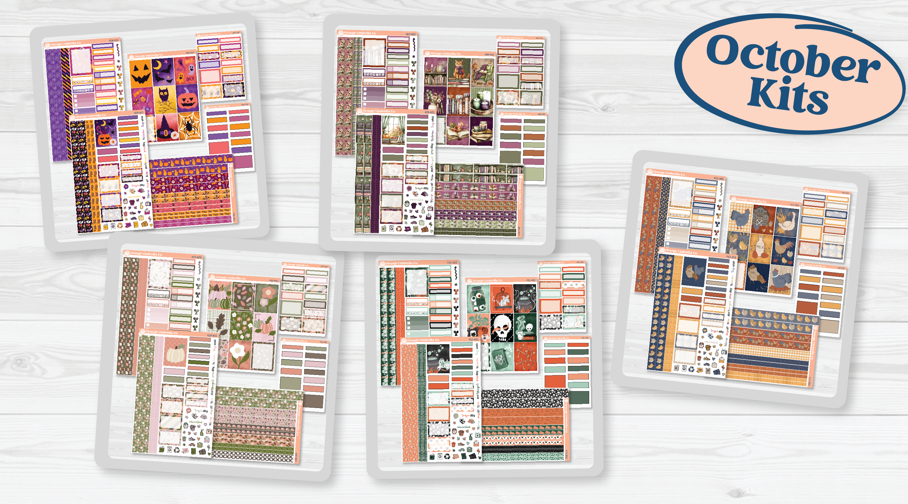 Sneak Peek: Five October Sticker Kits Releasing August 7