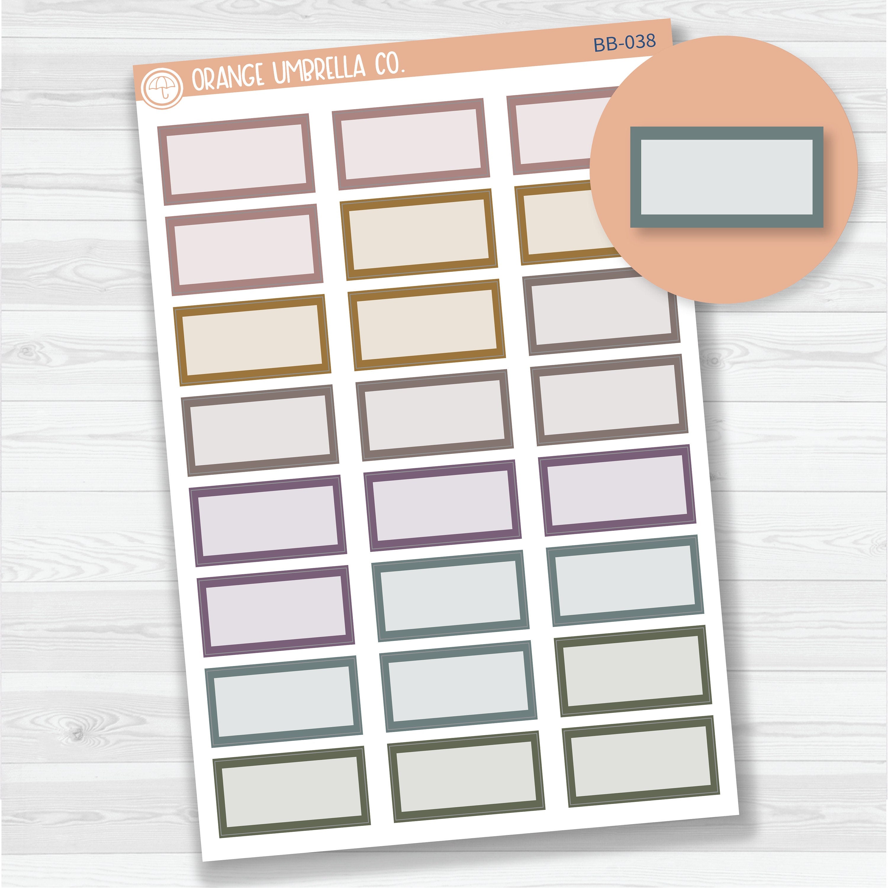 Bold Blooms One Third Box Planner Stickers | Erin Condren Color Palett