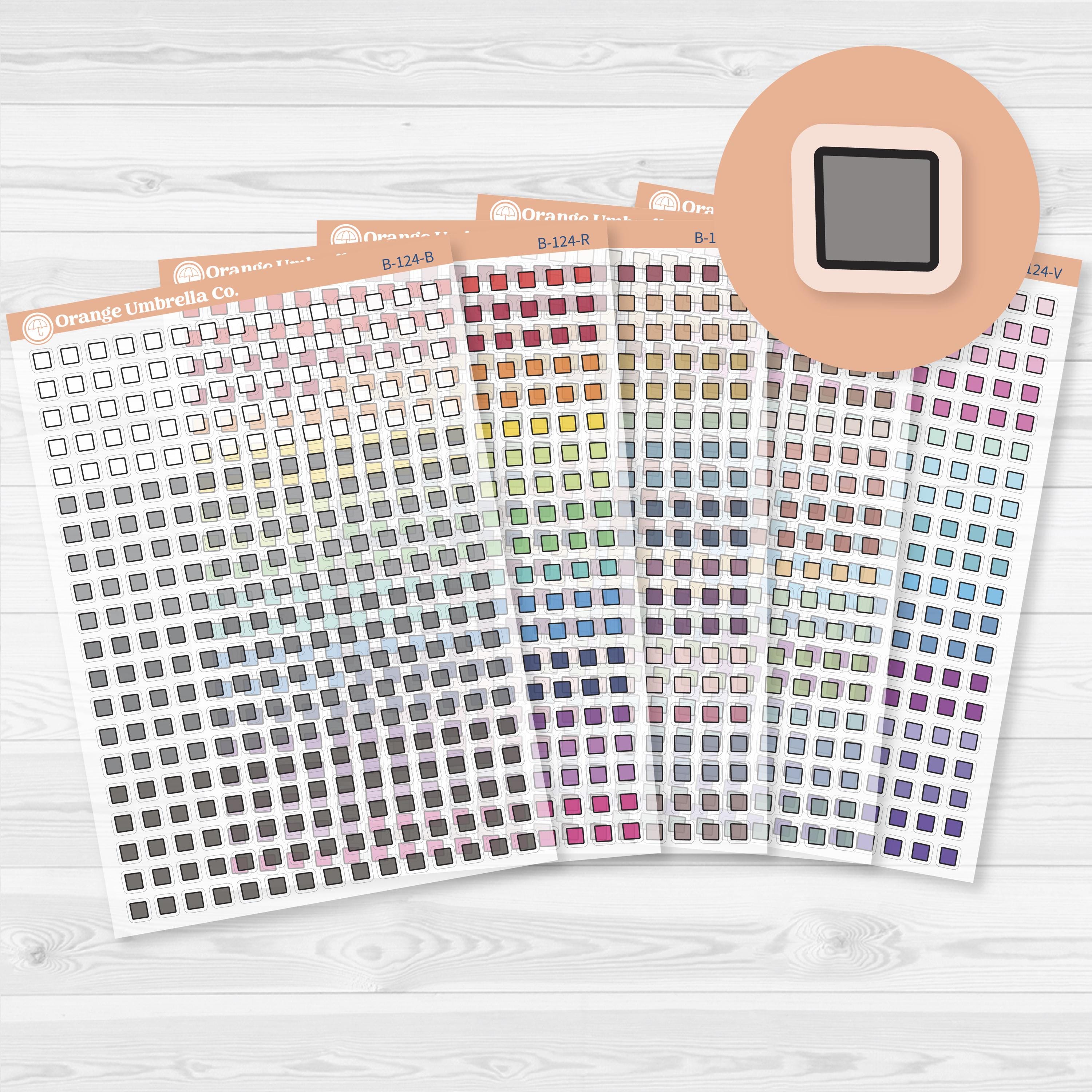 Wonky Checkbox Squares from Journaling Kits | Clear Matte | B-124-CM