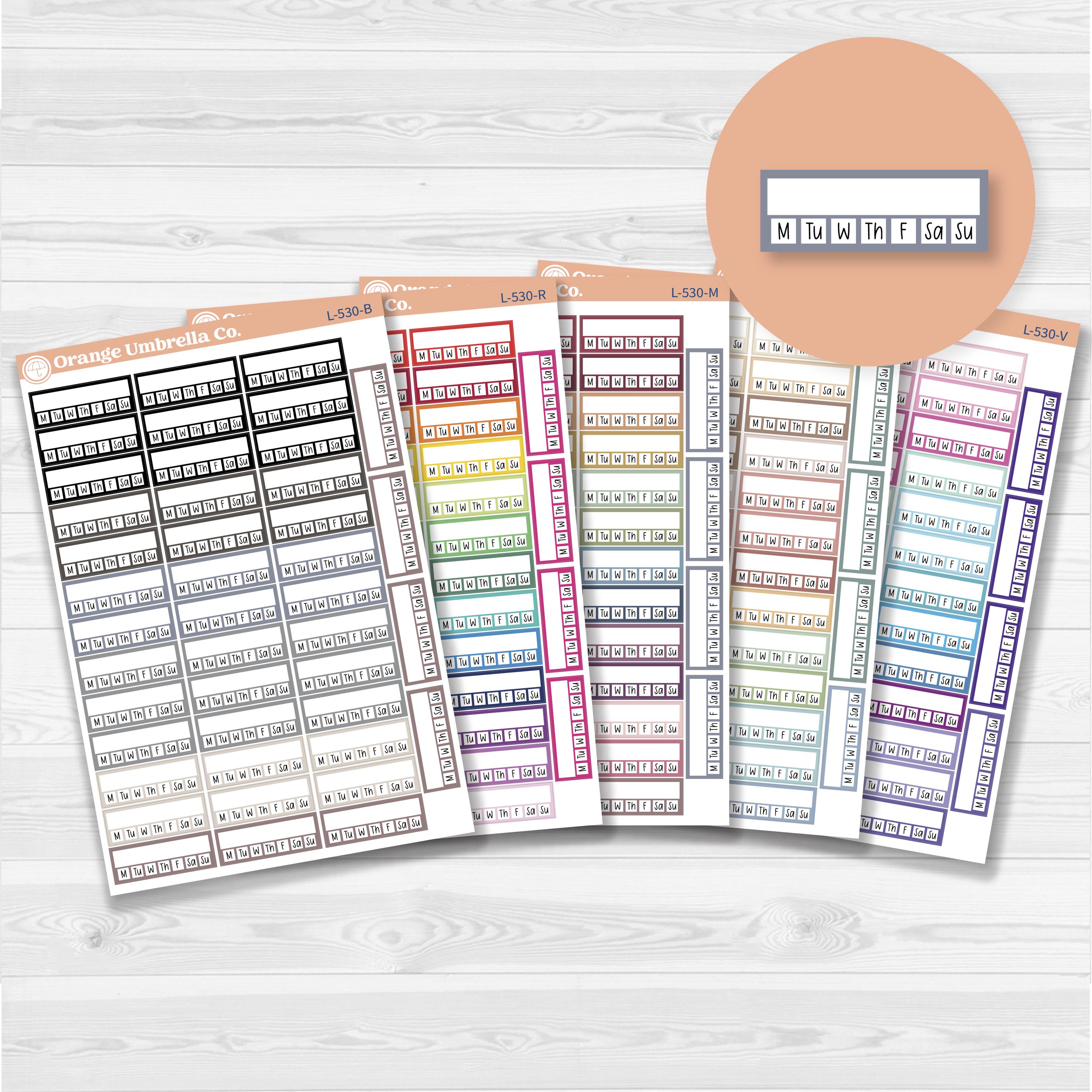 Habit Tracker Stickers | F17 | Planner Labels & Weekly Tracker Sticker
